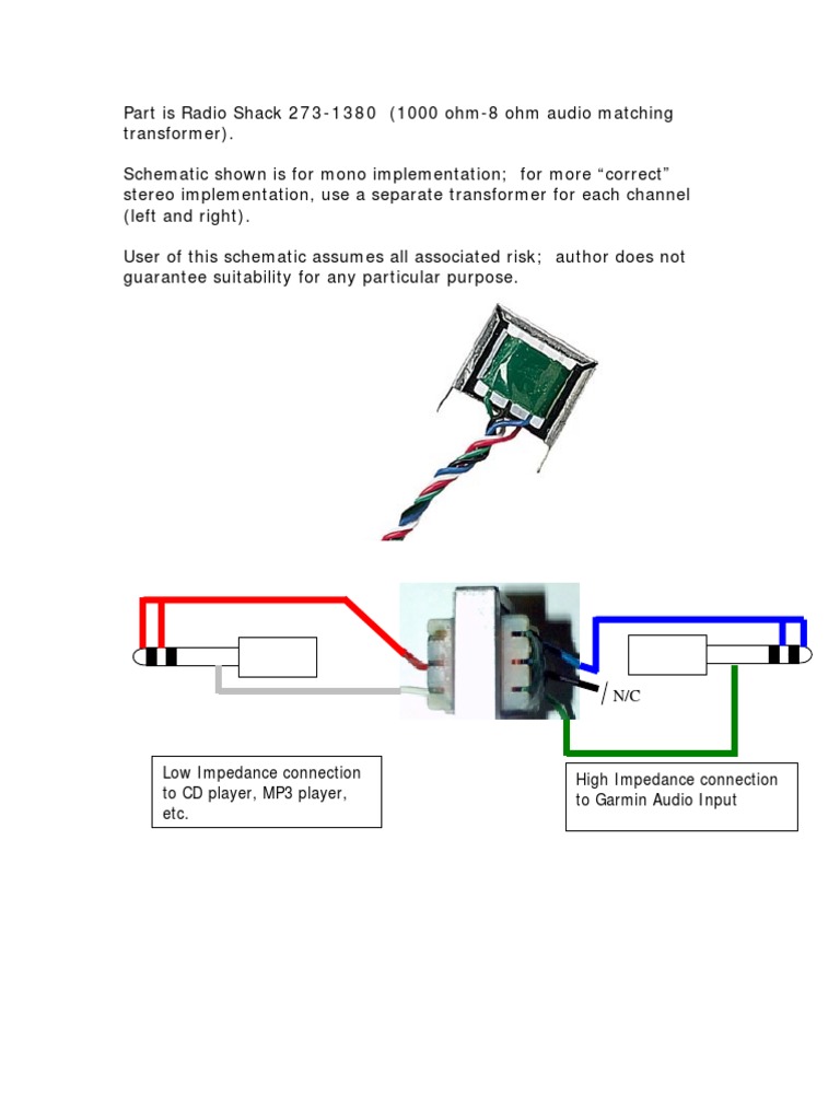 Radio Shack 273-1380 Transformer Schematic | PDF | Technology & Engineering