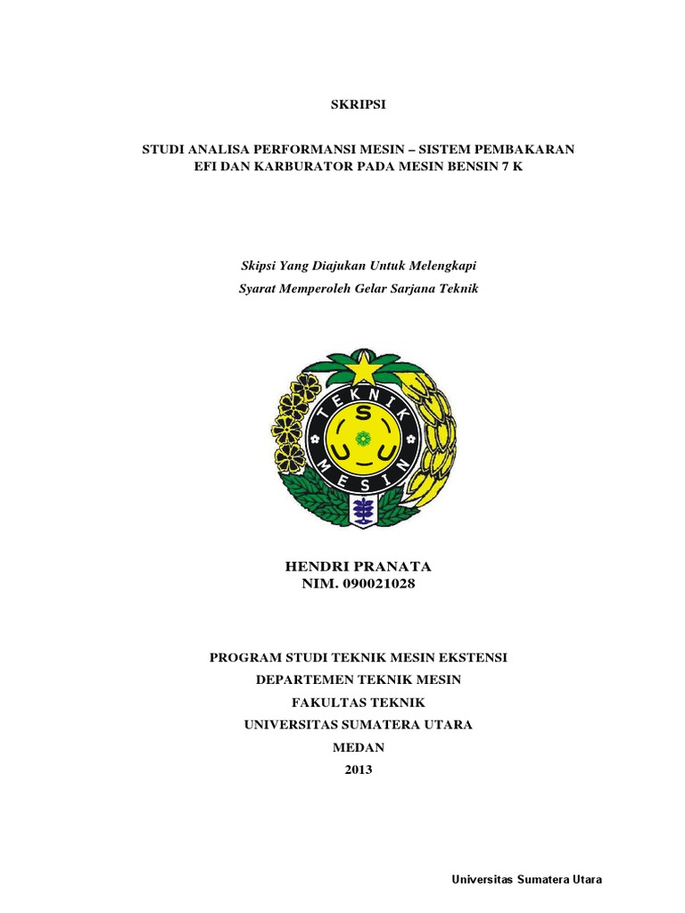 Analisa Performansi Mesin Bensin 7K | PDF