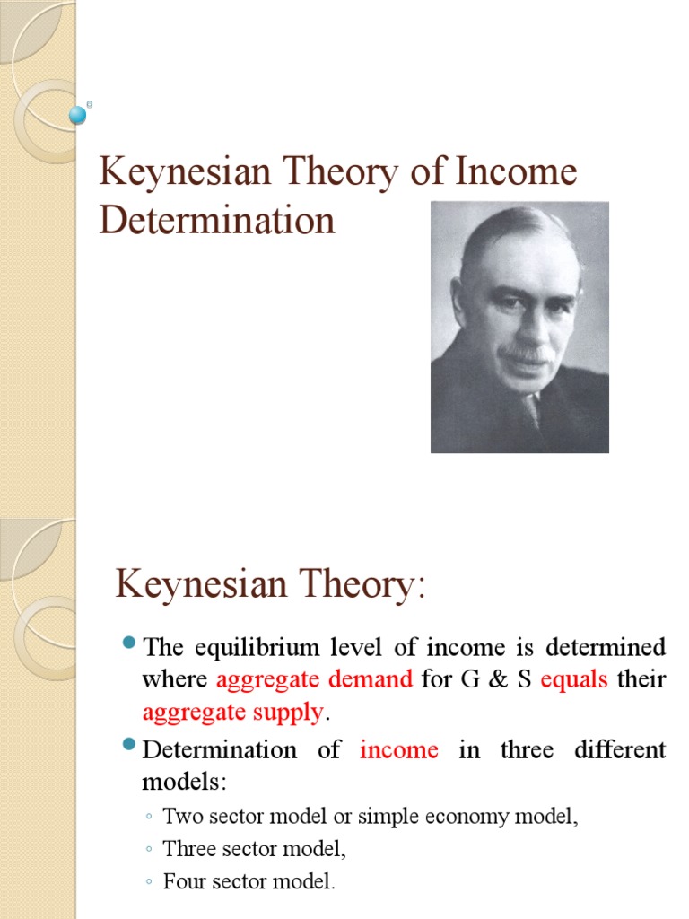 Keynesian Theory of Income Determination | PDF | Fiscal Multiplier ...