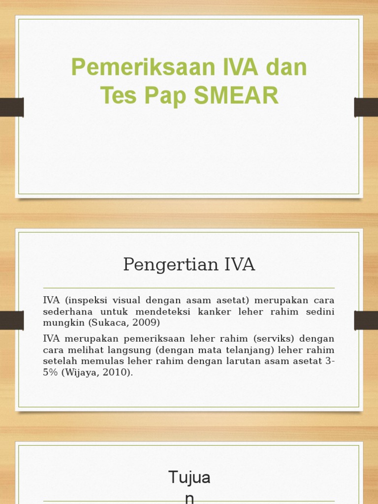 Pemeriksaan Iva Dan Pap Tes | PDF