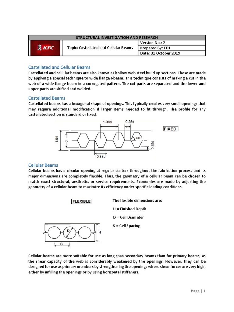 Castellated and Cellular Beams | PDF | Beam (Structure) | Engineering