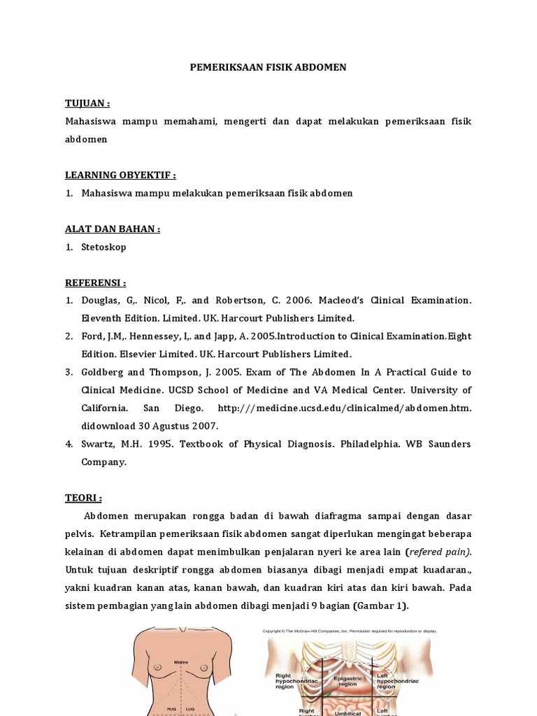 Pemeriksaan Fisik Abdomen | PDF