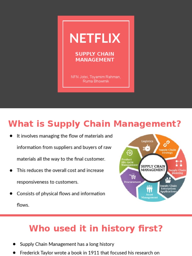 NETFLIX Supply Chain Management | PDF | Supply Chain | Netflix