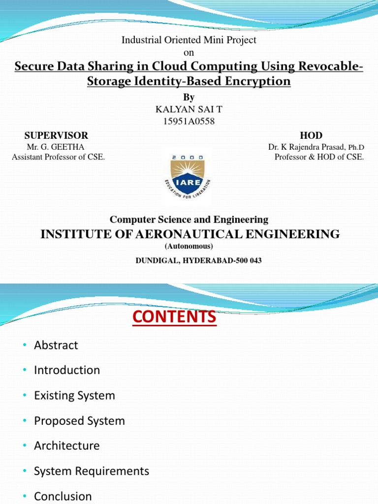 For Data Sharing In Cloud Computing Using Revocable Encryption Download Free Pdf Encryption