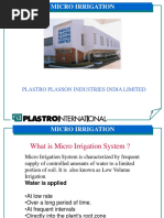 Basics of Micro Irrigation | PDF | Irrigation | Pipe (Fluid Conveyance)