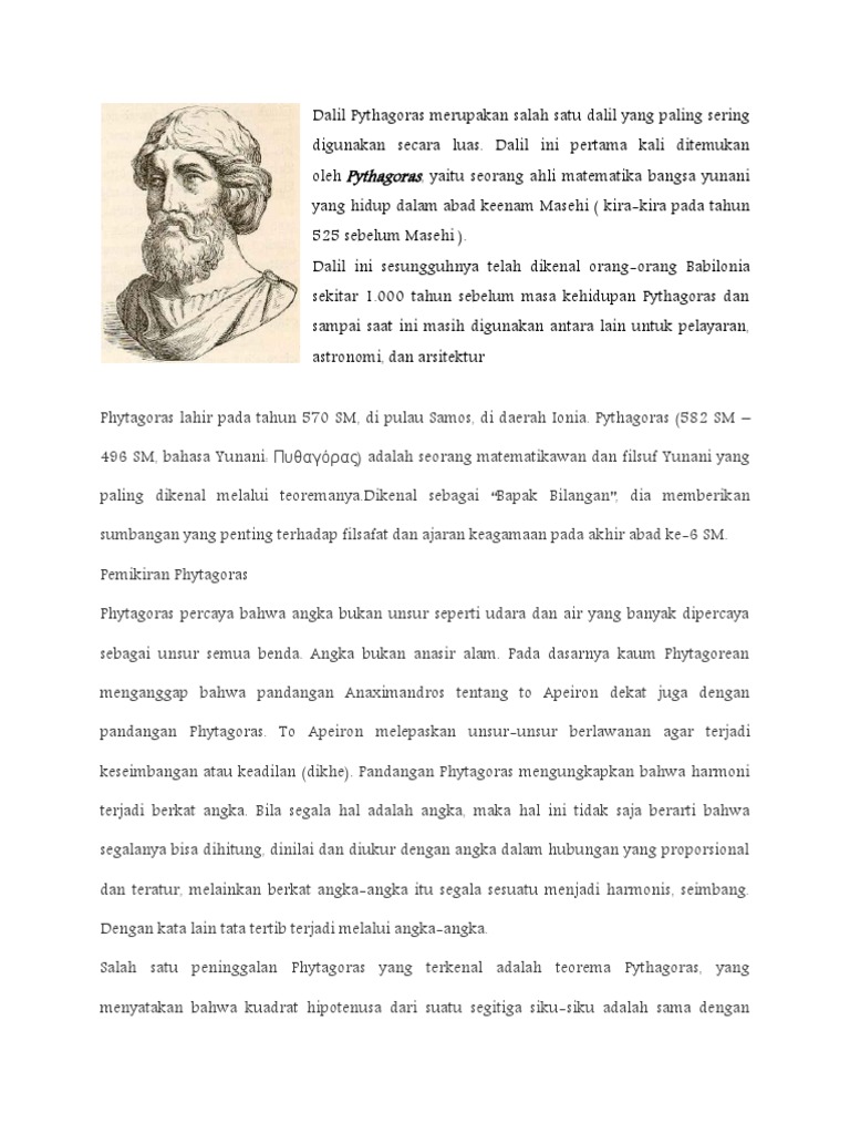 Sejarah Phytagoras PDF | PDF