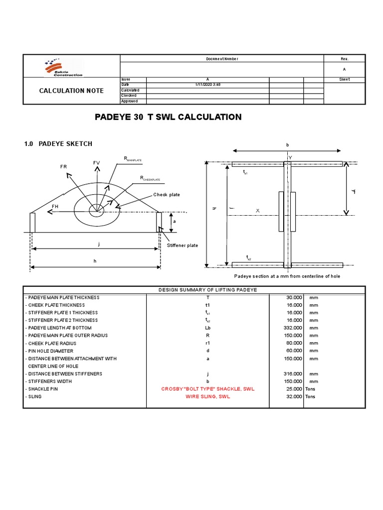 Padeye PATI | PDF | Stress (Mechanics) | Bending