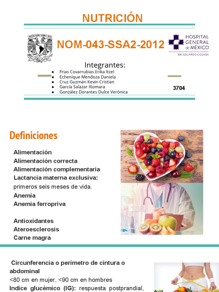 Norma 043 SSA | PDF | Obesidad | Dieta
