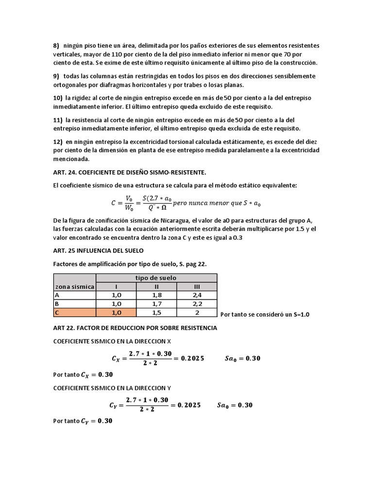 Metodo Estatico Equivalente para Proyecto | PDF | Rigidez | Masa