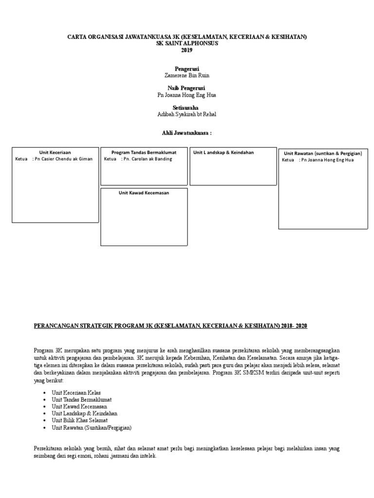 Perancangan Strategik Program 3k | PDF