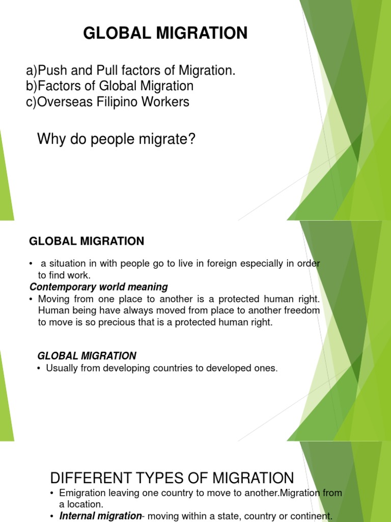 11 Global Migration | PDF | Human Migration | Immigration