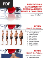 Health: Quarter 1 - Module 1 Lesson 2: Personal Health Issues and Concerns | PDF | Dentistry ...