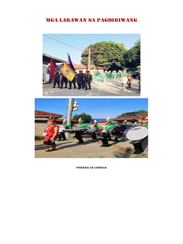 Mga Larawan Sa Pagdiriwang | PDF