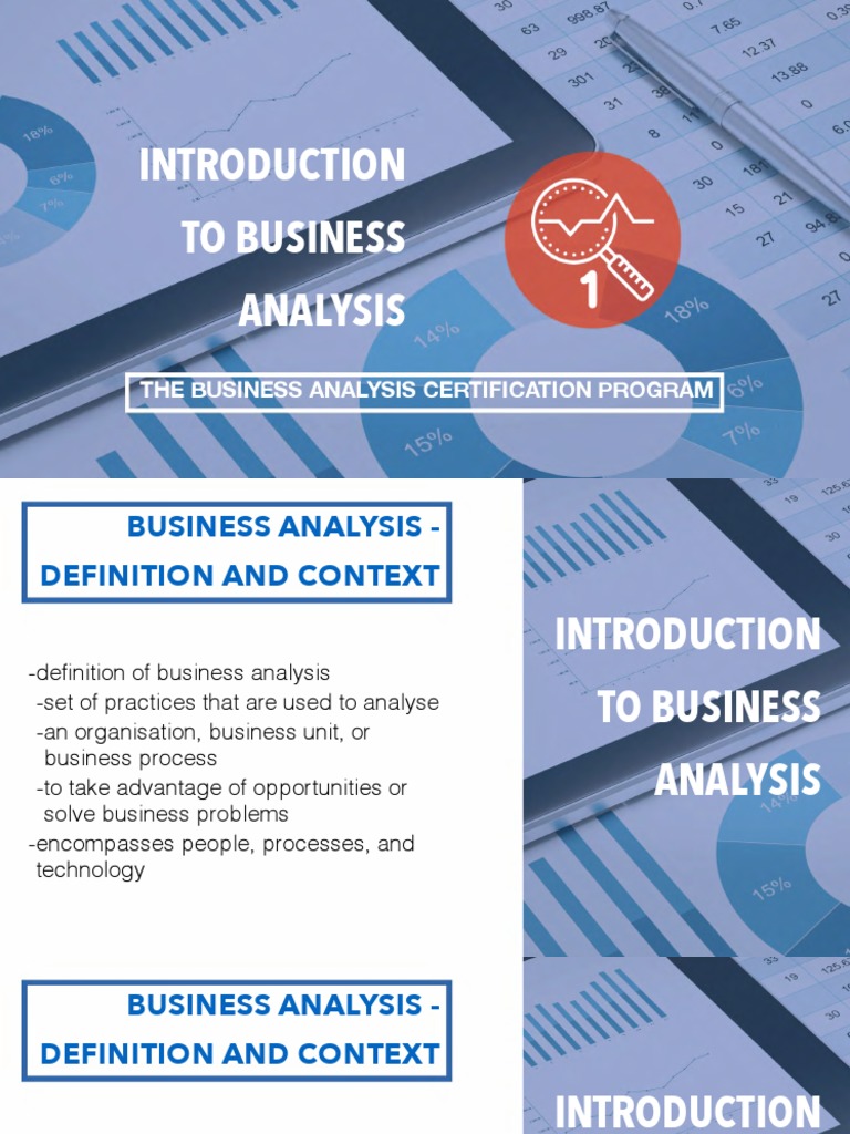 Introduction to Business Analysis | PDF | Business Analysis ...