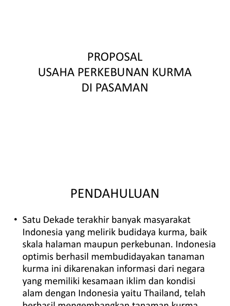 Proposal Kurma MP | PDF
