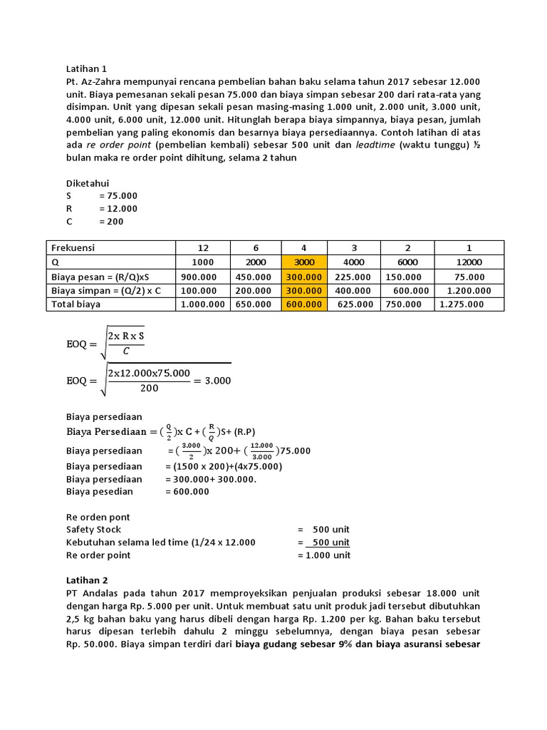 Manajemen Persediaan 03-01-2020 | PDF
