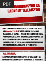 Programa Sa Radyo at Telebisyon | PDF