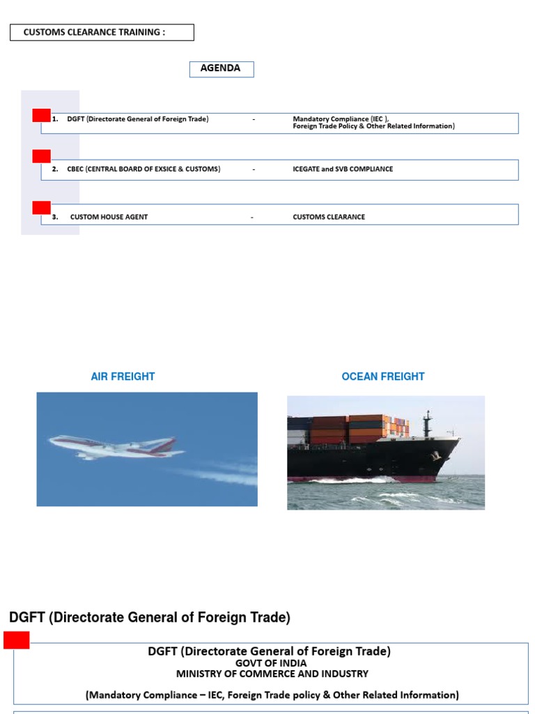 Customs Clearance Training Overview | PDF | Electronic Data Interchange ...