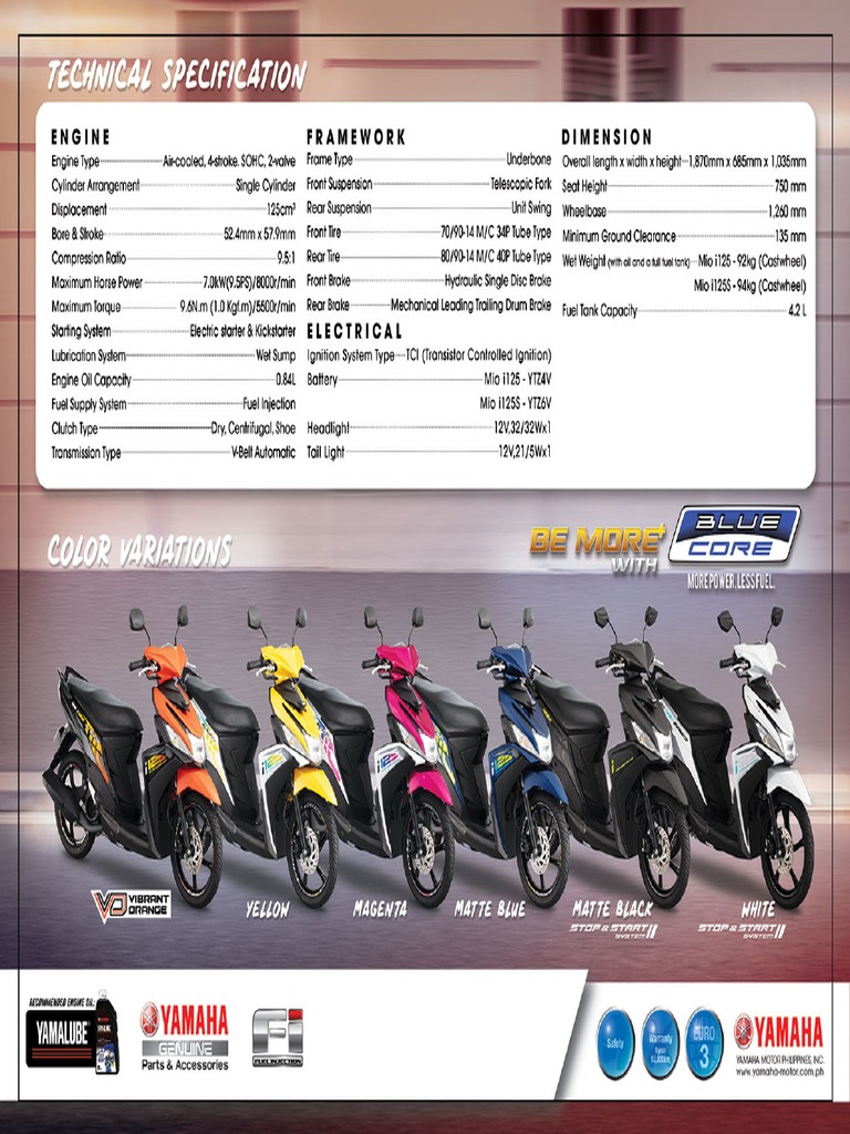 Yamaha Mio I 125 627217 PDF | PDF