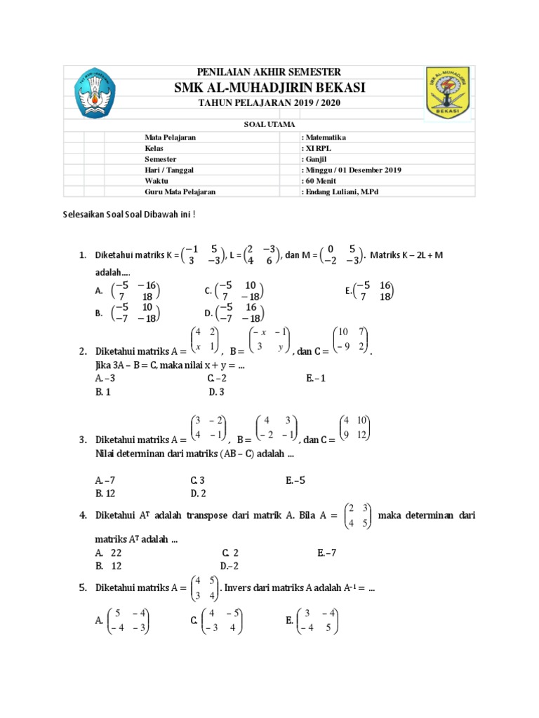 PAS Ganjil 1920 MUHajirin | PDF