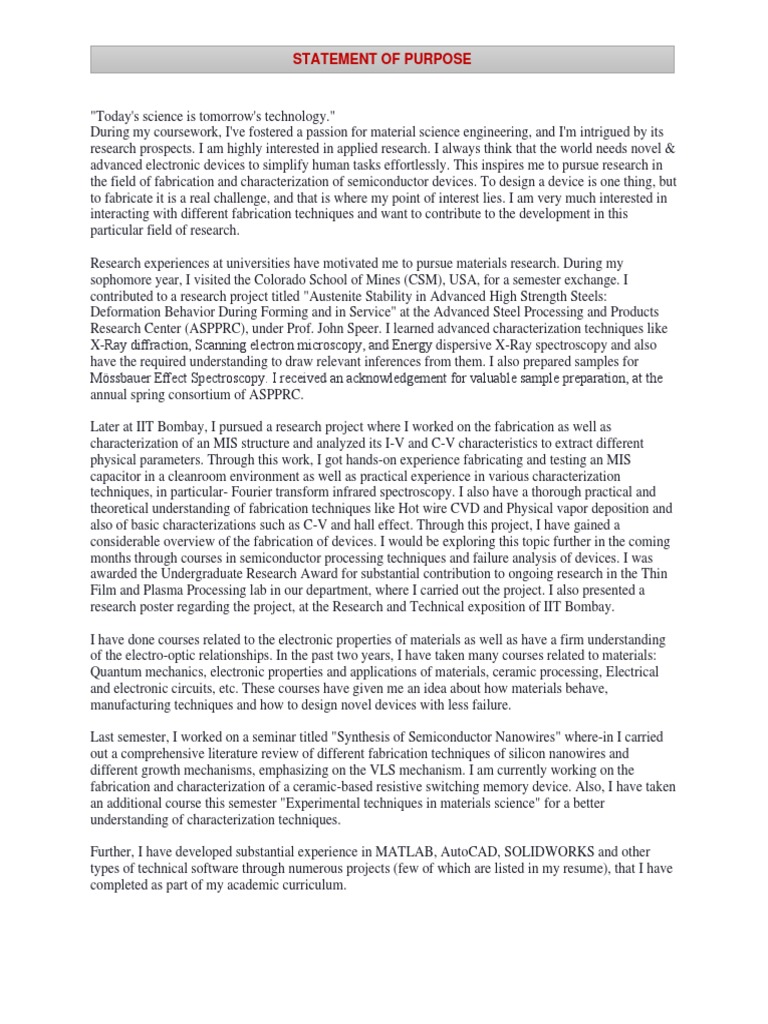 Sangabattula - Lokesh - Motivation Letter - 1998-08-14 | PDF ...