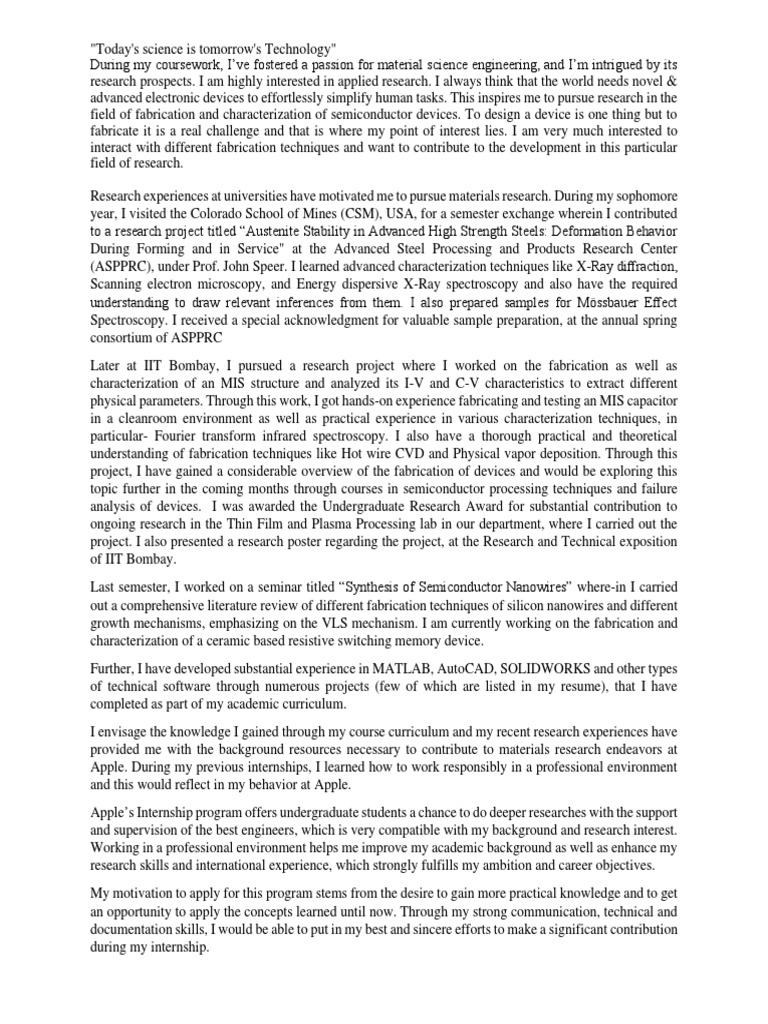 Apple Cover Letter | PDF | Semiconductor Device Fabrication | Nanowire