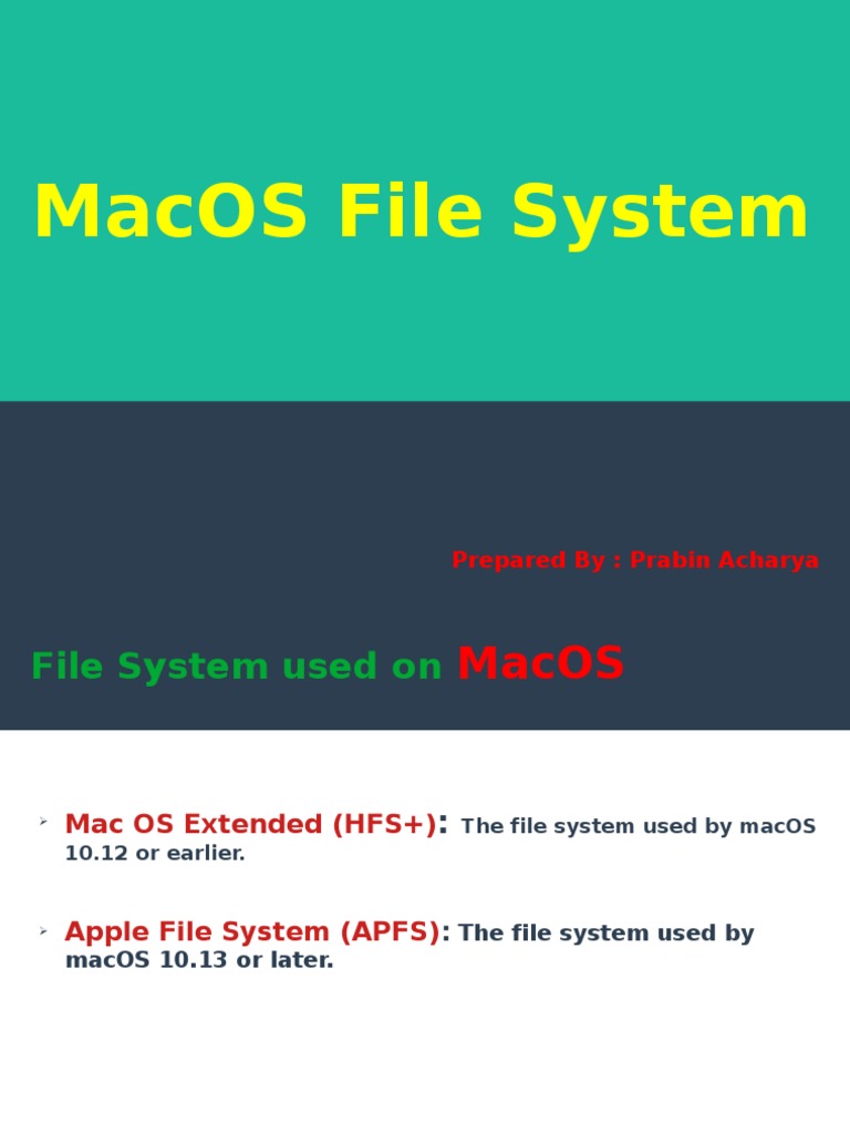 MacOS File System | PDF | File System | Computer File