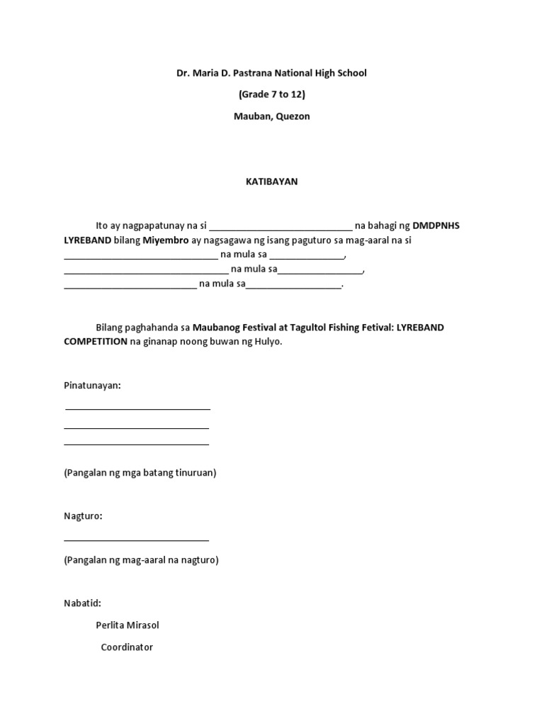 Katibayan | PDF