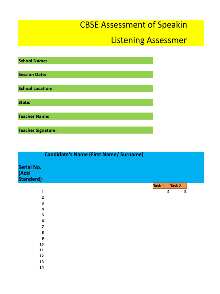 Asl Marksheet Class 11 | PDF