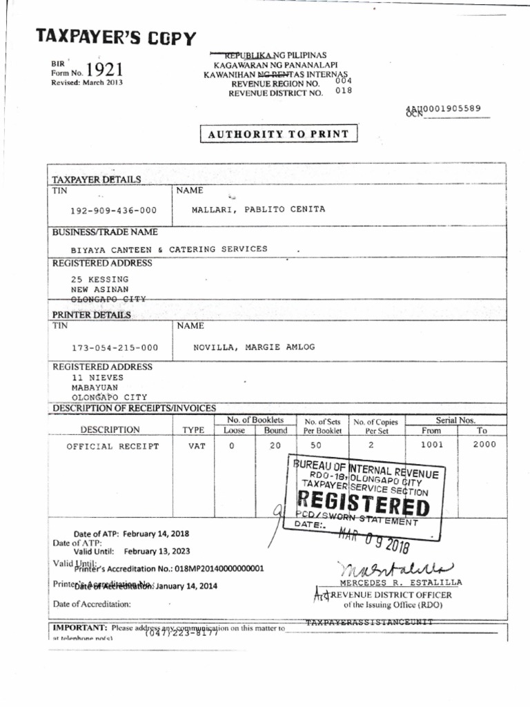 Atp Sample PDF | PDF