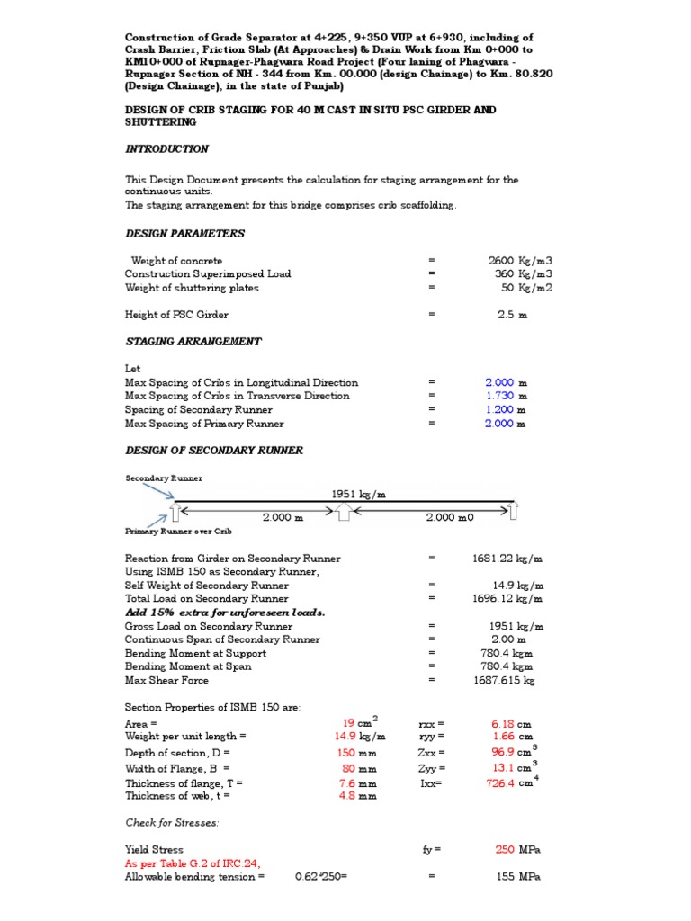 Staging Design | PDF | Bending | Stress (Mechanics)