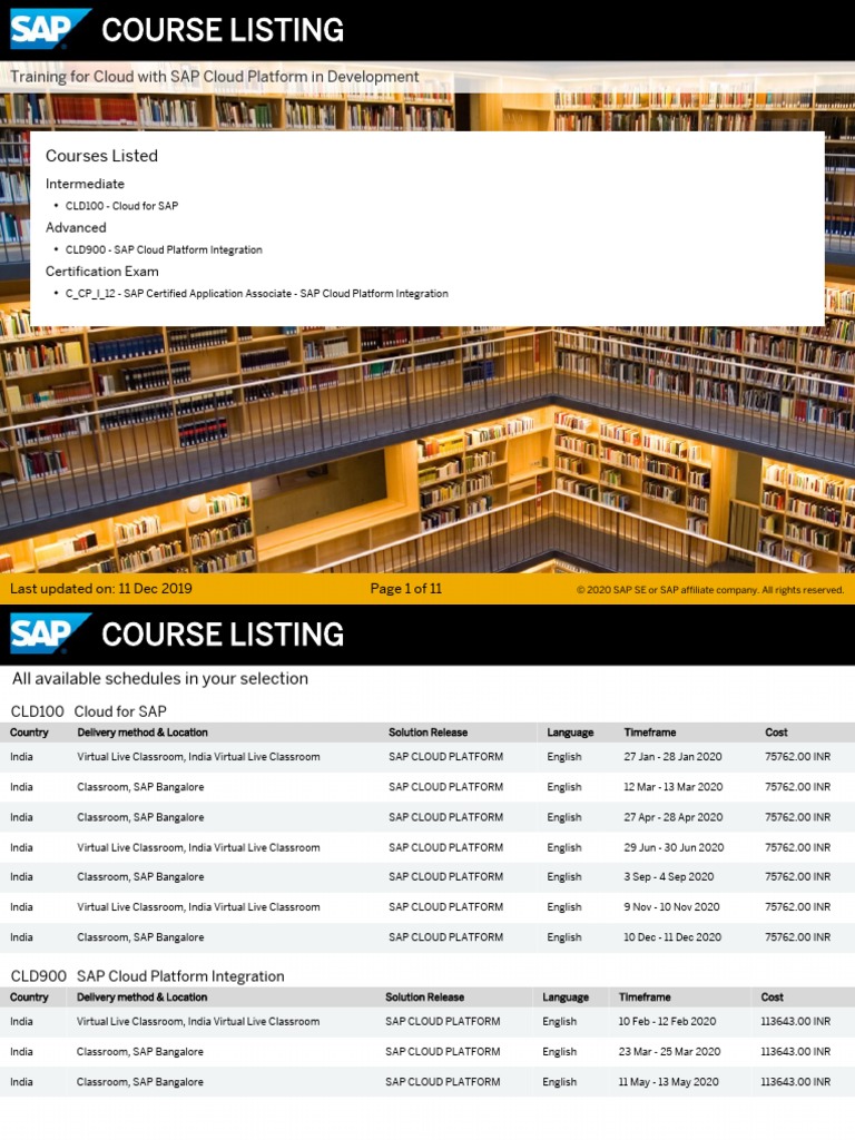 Cloud Platform Integration Course | PDF | Platform As A Service | Sap Se