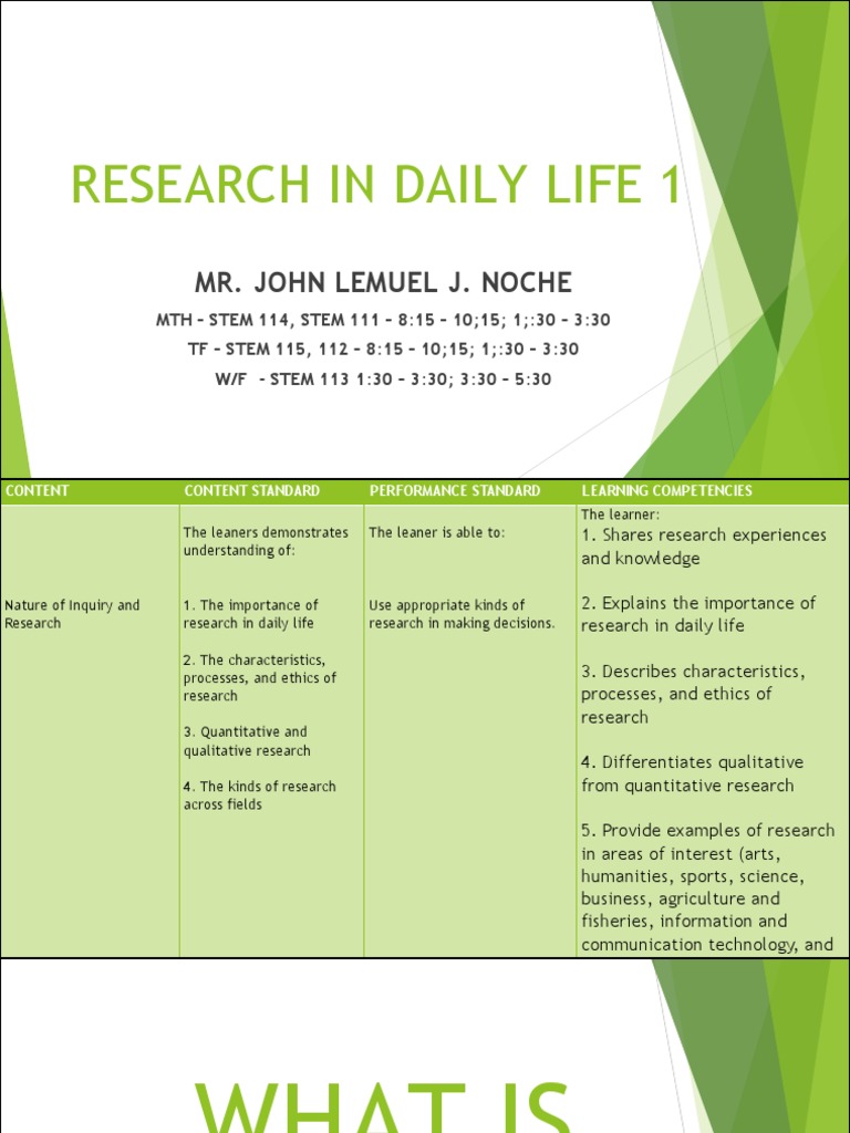Research in Daily Life 1 2020 | PDF | Sampling (Statistics ...