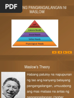 Teorya NG Pangangailangan Ni Maslow | PDF