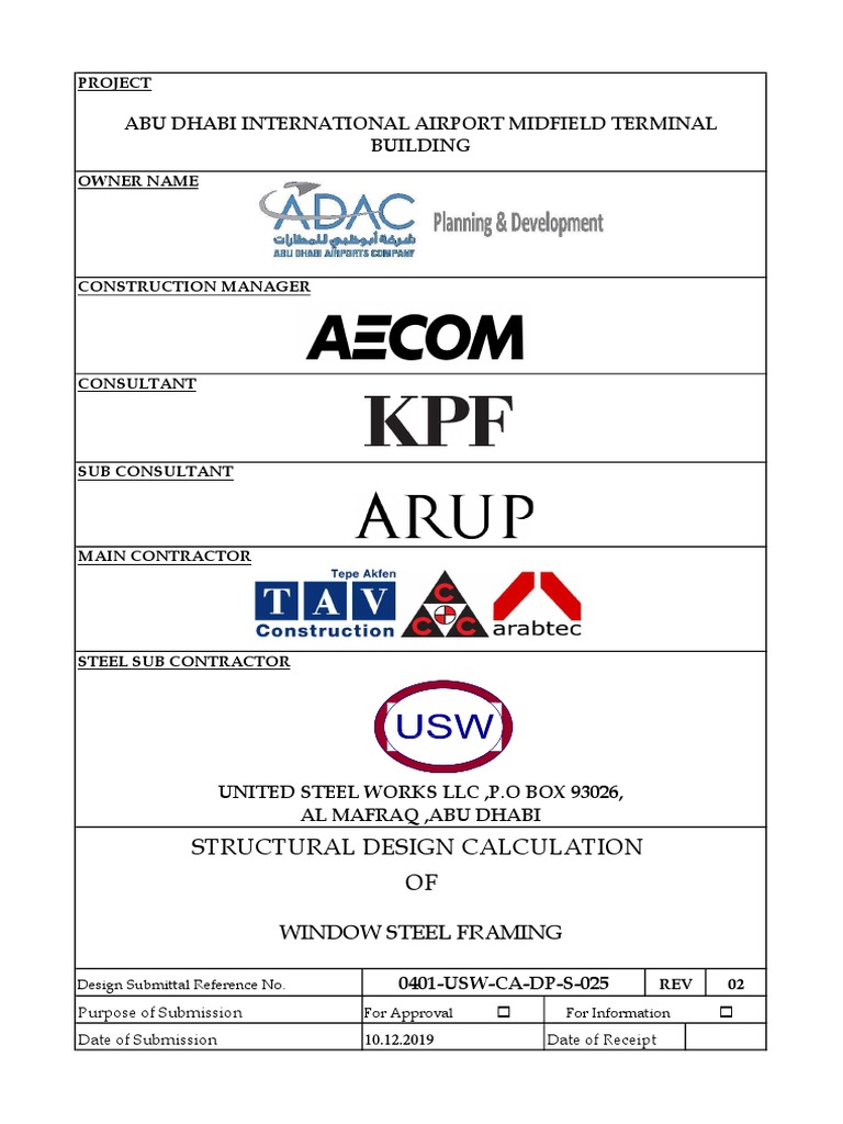 Design Check For Window Steel Framing R02 | PDF | Beam (Structure ...