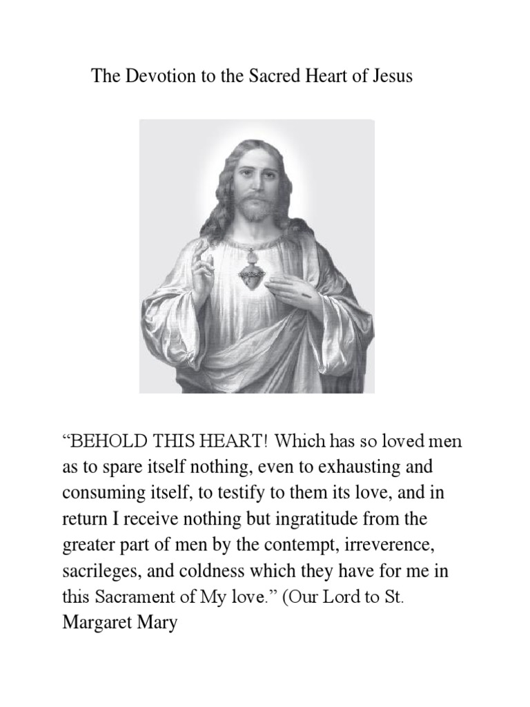 The Devotion To The Sacred Heart of Jesus | PDF | Eucharist | Rosary