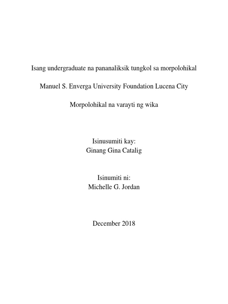 Filipino Research 101 | PDF