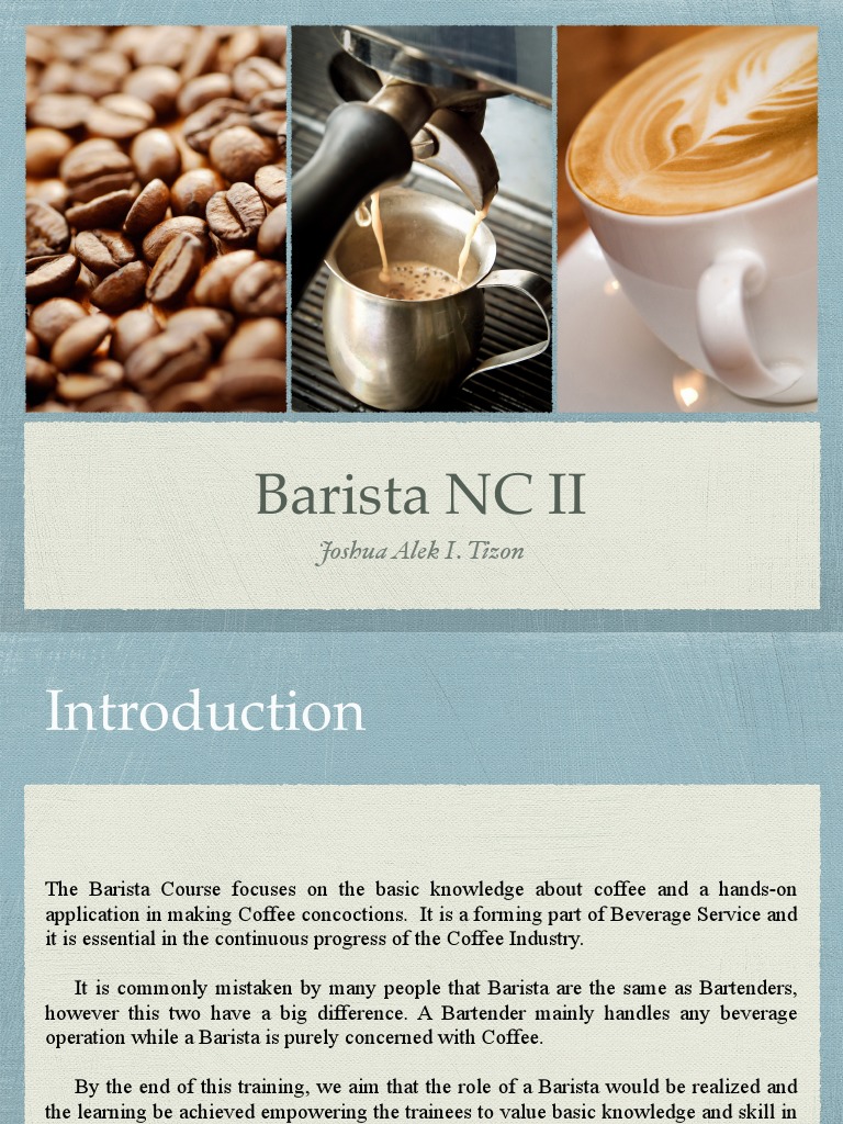 Barista NC2 | PDF | Coffee | Crops