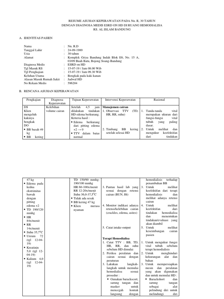 Resume Askep HD | PDF