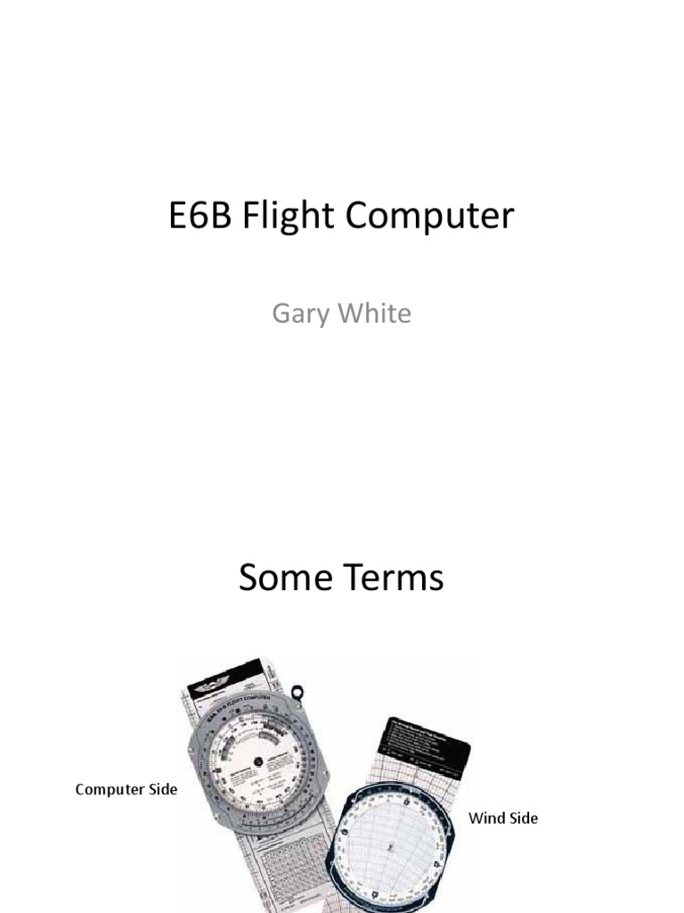 E6b Flight Computer | PDF | Airspeed | Aviation