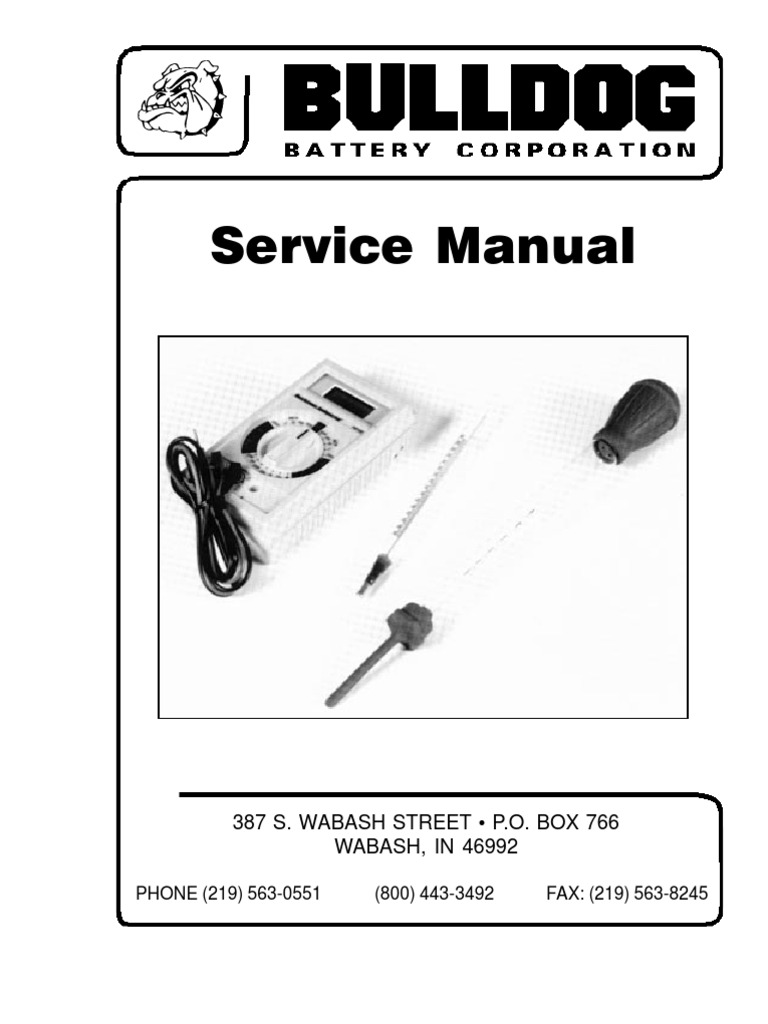 Battery Service Manual | PDF | Kilowatt Hour | Battery Charger
