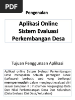 Aplikasi Online Epdeskel - Bahan Pak Kadis | PDF