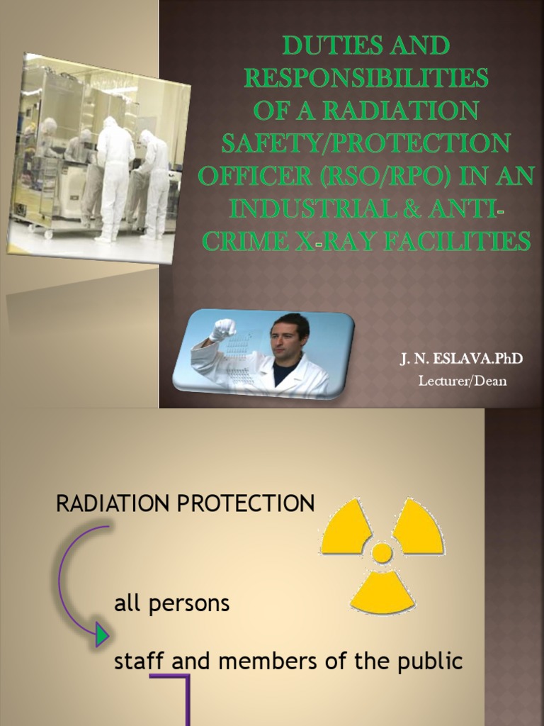 Duties and Responsibilities of Industrial RPO | PDF | Radiation ...
