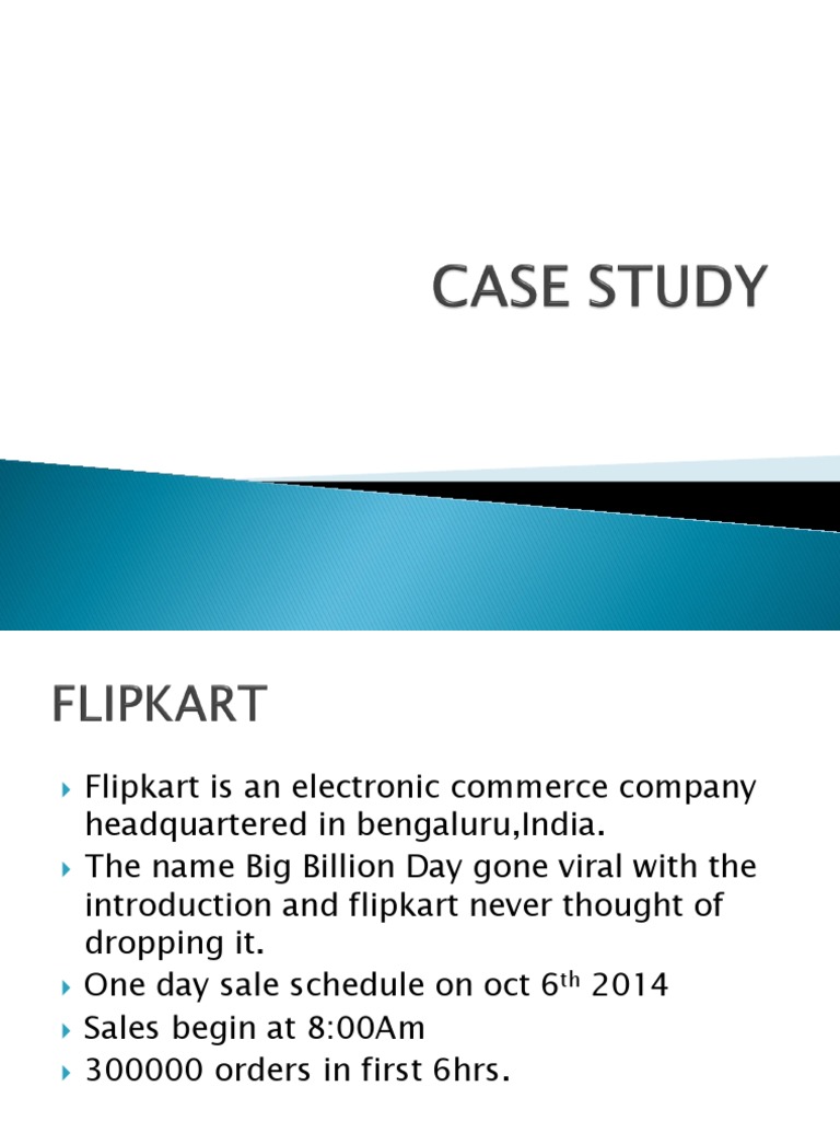CASE STUDY Flipkart | PDF