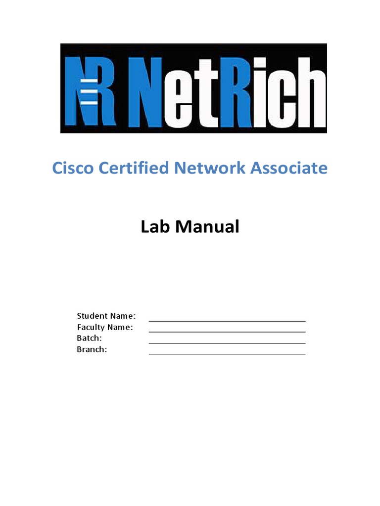 Ccna Lab Updated | PDF | Router (Computing) | Ip Address