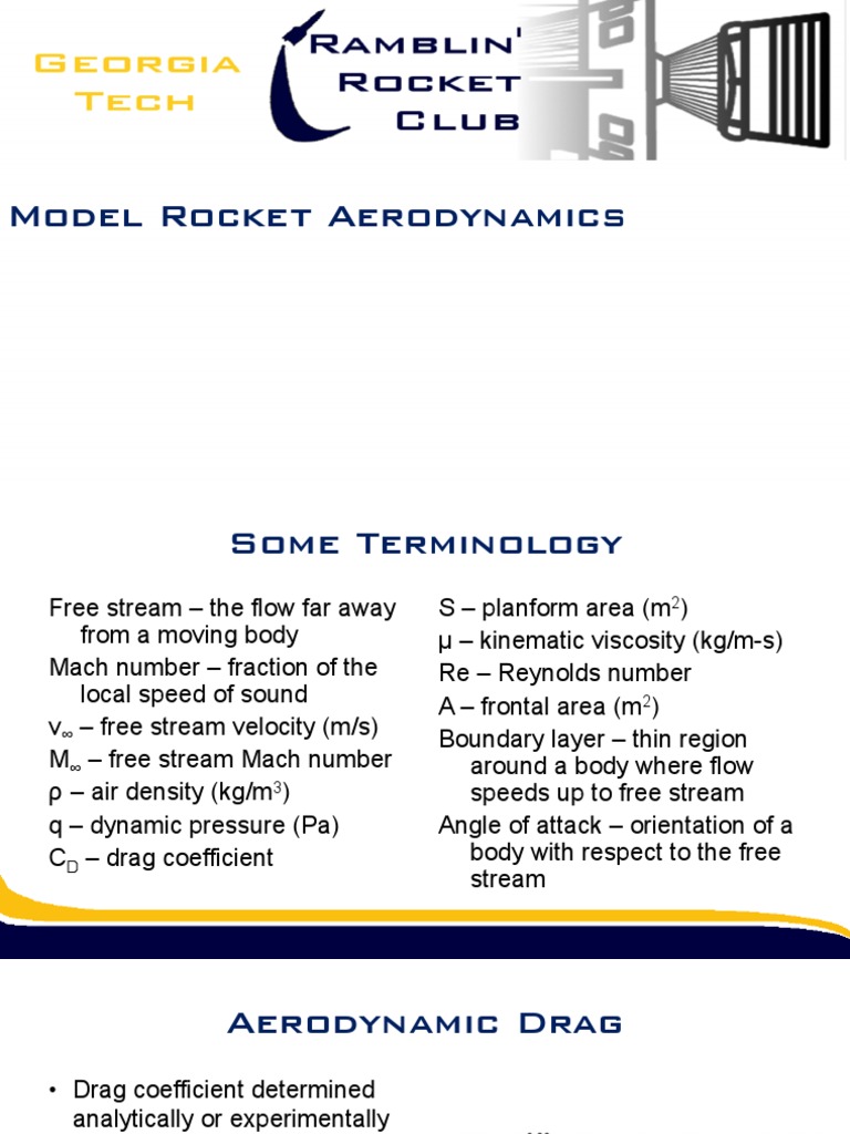 Model Rocket Aerodynamics PDF | PDF | Drag (Physics) | Aerodynamics