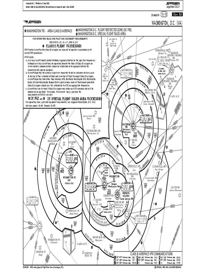 Washington DC SFRA & FRZ Guidelines | PDF | Instrument Flight Rules ...