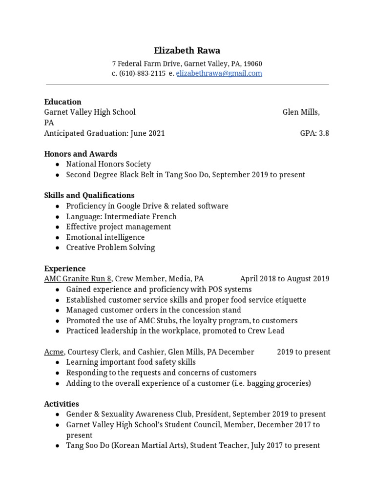 CD Resume | PDF