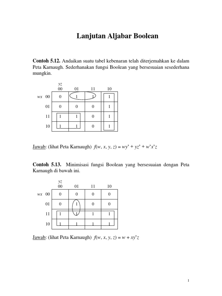 Bagian - 4 Aljabar Boolean | PDF