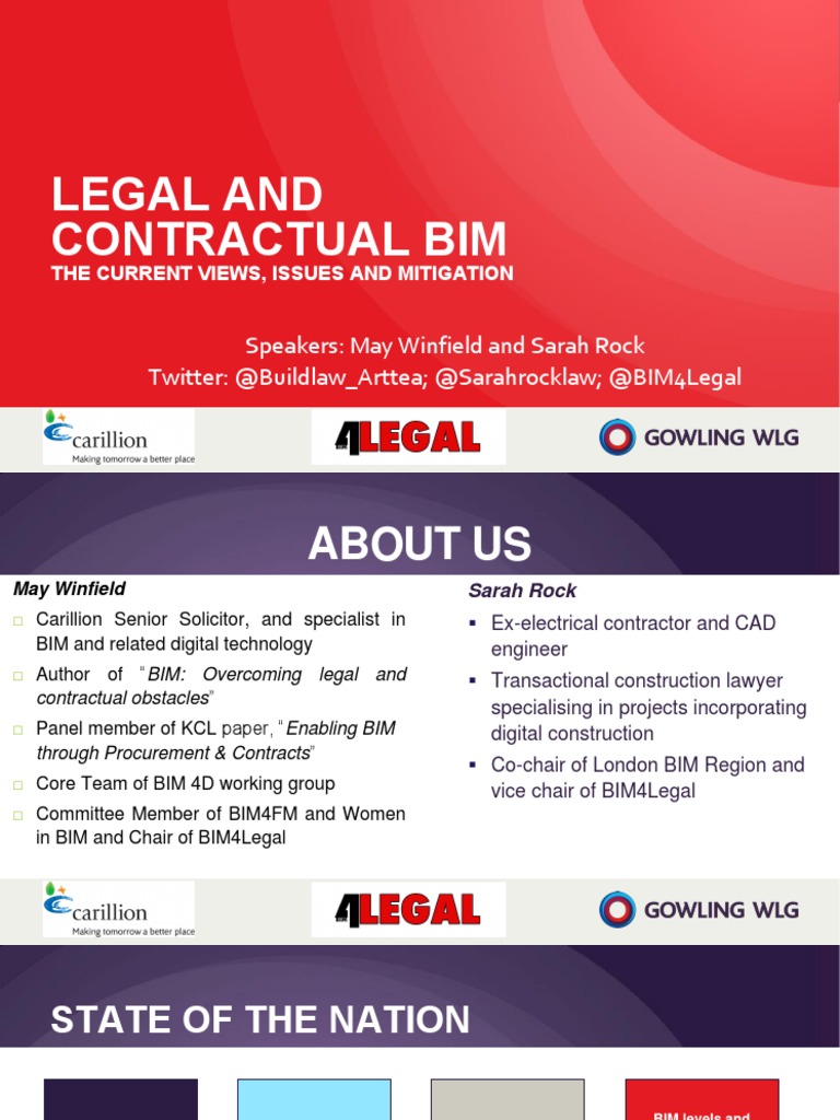 Presentation On Legal and Contractual BIM | PDF | Building Information ...
